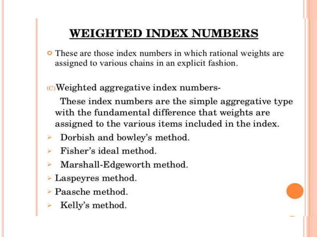 Presentation on Index Number | PPTX