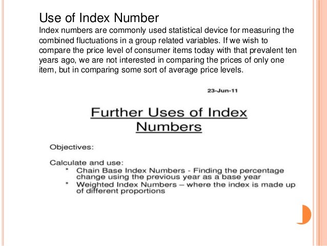 Presentation on Index Number