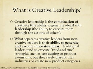Chapter 7: Creative Leadership | PDF