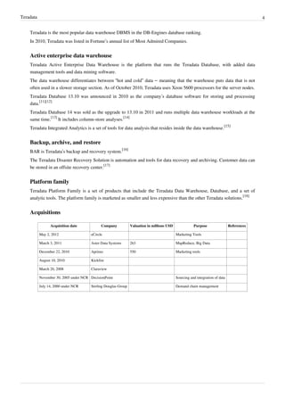 Teradata | PDF
