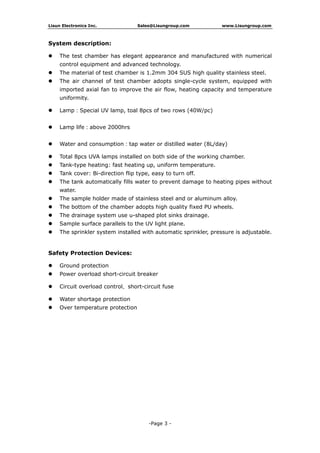 Uv aging-test-chamber | PDF