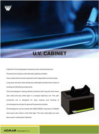 Uv cabinet | PDF | Chemistry | Science