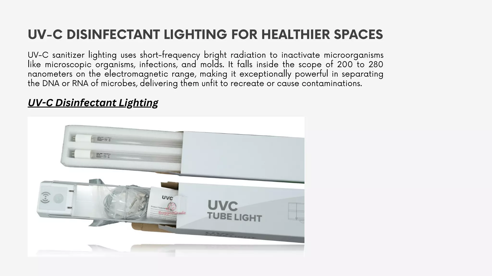 UV-C Disinfectant Lighting for Healthier Spaces | PPT