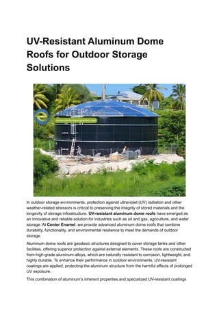 UV-Resistant Aluminum Dome Roofs for Outdoor Storage Solutions.docx