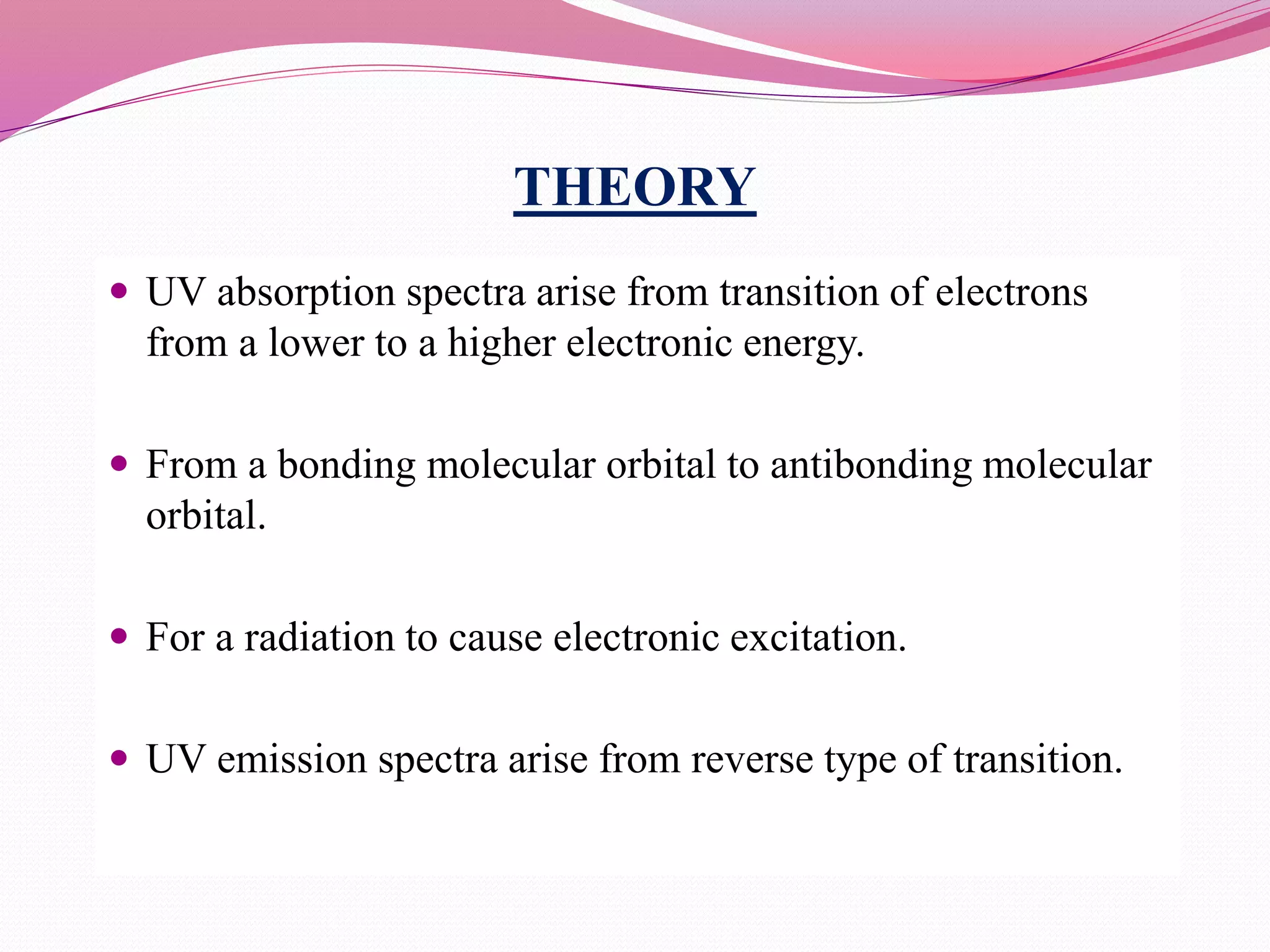 UV - Spectroscopy, By Dr. Umesh Kumar Sharma & Arathy S.V. | PPTX | Chemistry | Science