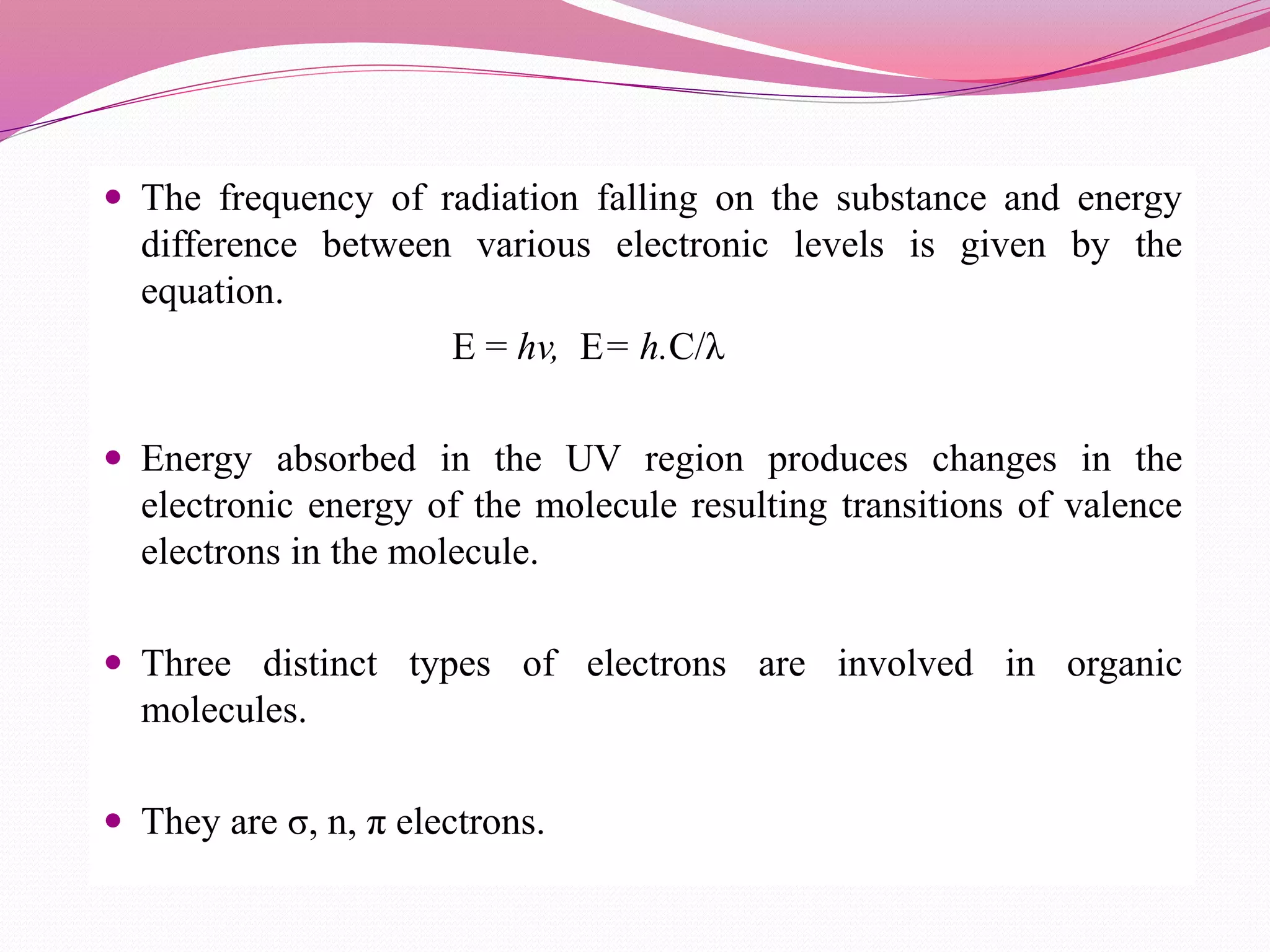 UV - Spectroscopy, By Dr. Umesh Kumar Sharma & Arathy S.V. | PPTX | Chemistry | Science