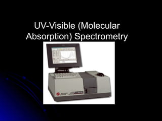 Uv vis | PPT | Chemistry | Science