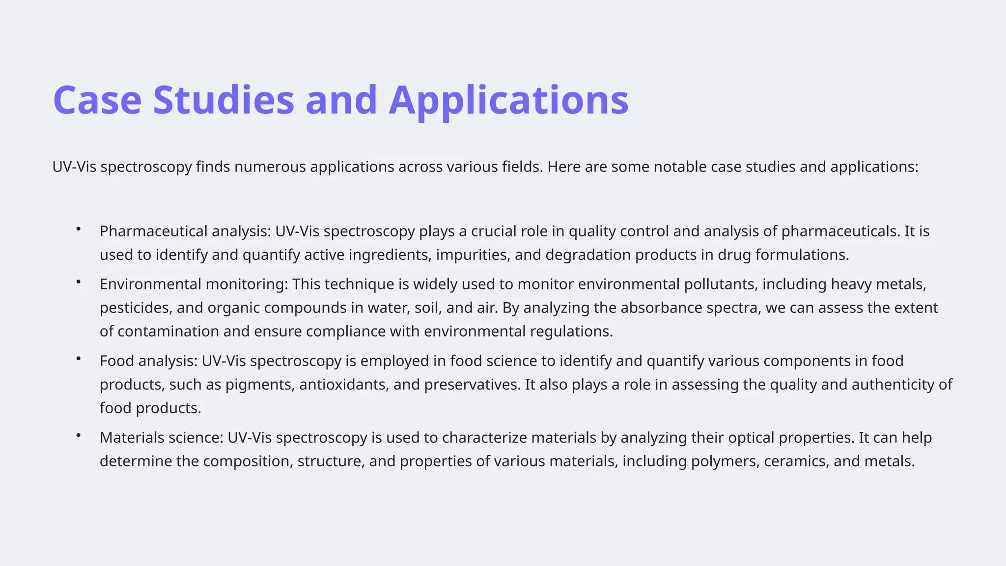UV Vis Spectroscopy A Versatile Tool for Analysis on Slide Share by Raj ...