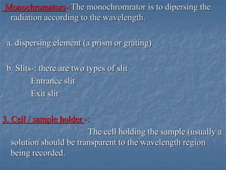 Uv visible spectrophotometer | PPT