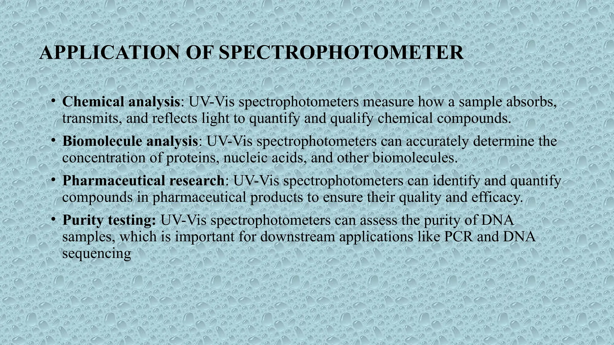 UV-VIS SPECTROPHOTOMETER, PRINCIPLE OF UV-VIS SPECTROPHOTOMETER ...