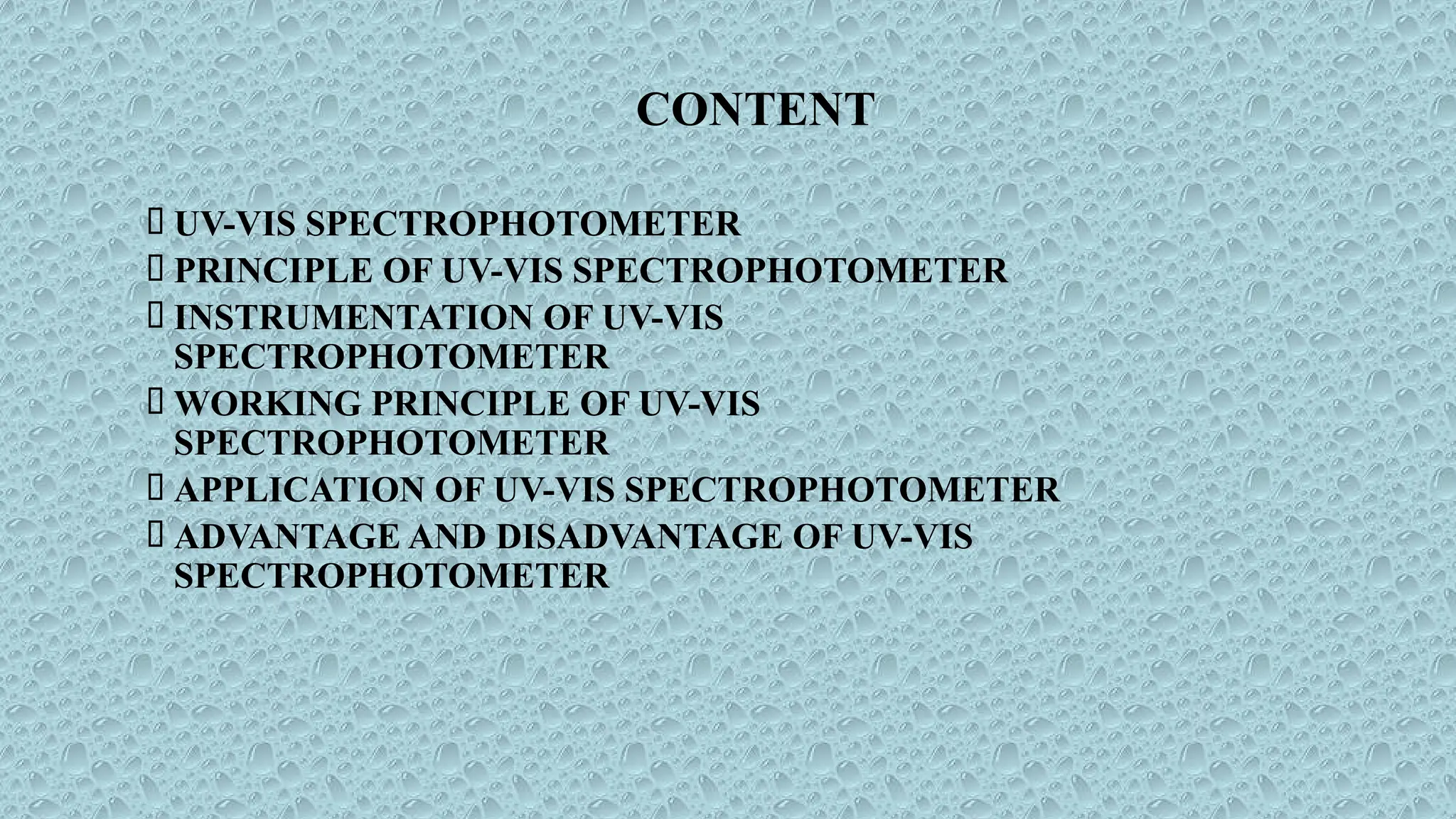 UV-VIS SPECTROPHOTOMETER, PRINCIPLE OF UV-VIS SPECTROPHOTOMETER ,INSTRUMENTATION OF UV-VIS ...