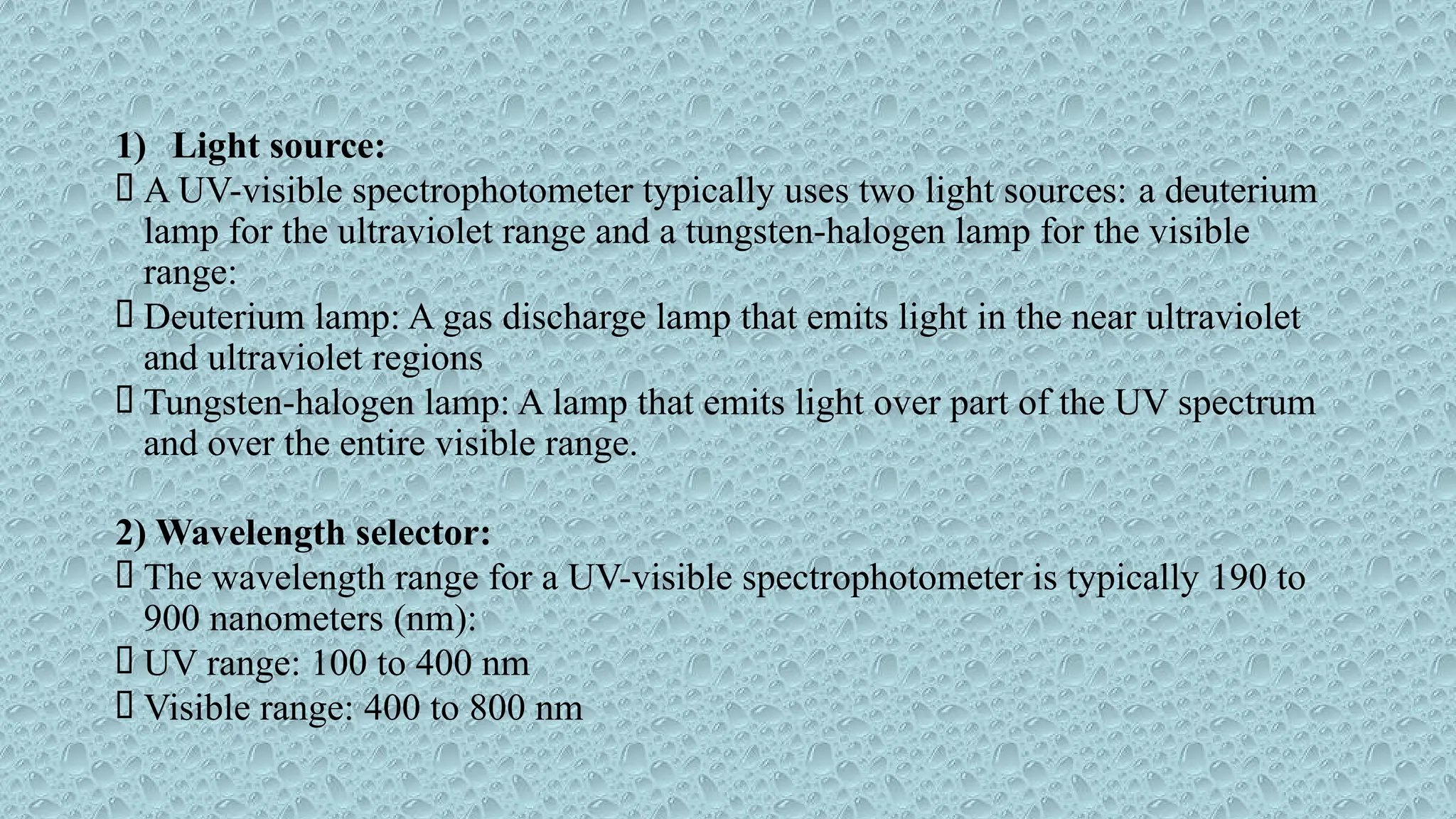 UV-VIS SPECTROPHOTOMETER, PRINCIPLE OF UV-VIS SPECTROPHOTOMETER ...