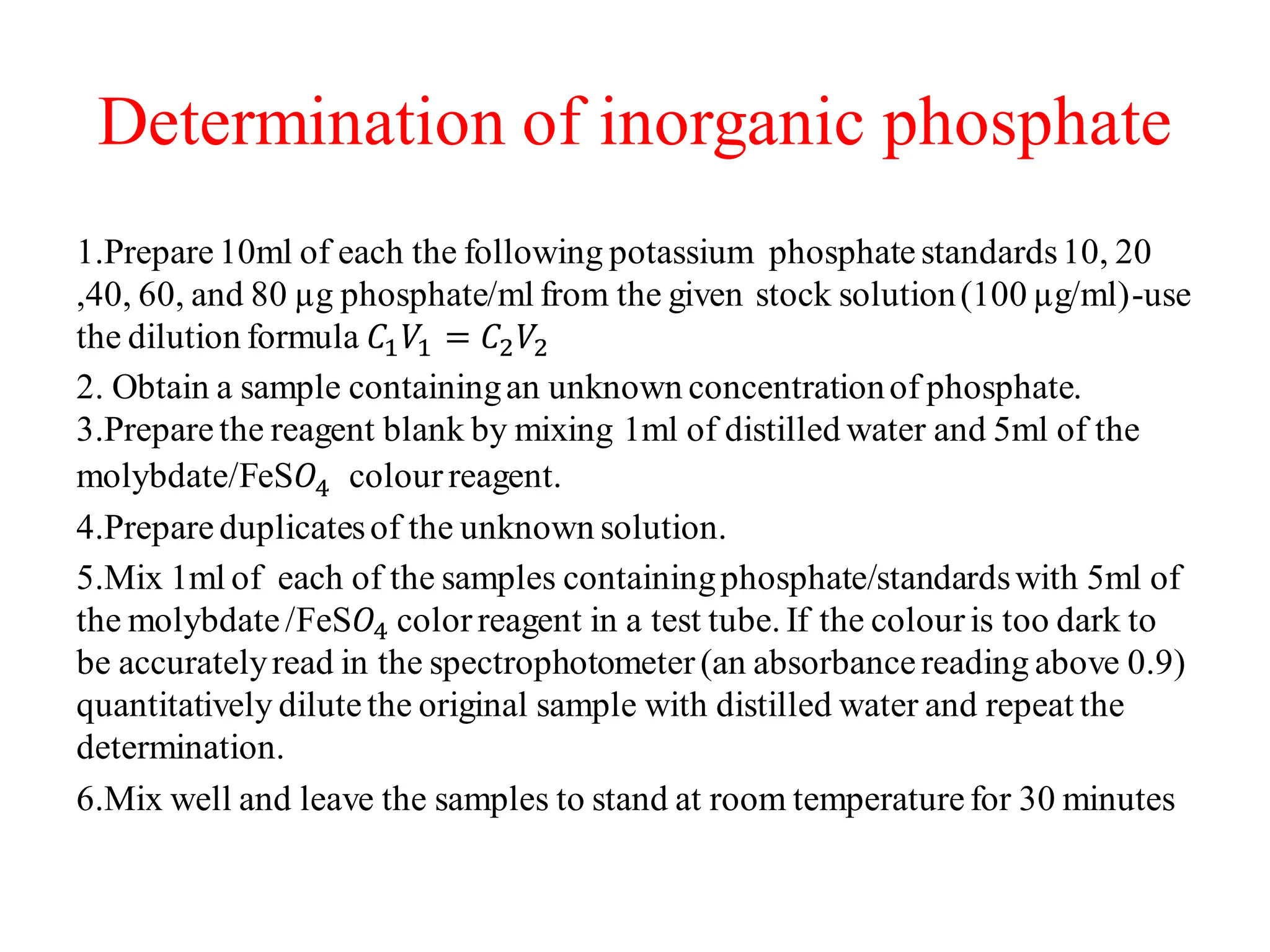 UV-VISIBLE SPECTROPHOTOMETRY AND INORGANIC PHOSPHATE DETERMINATION.pdf