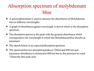 UV-VISIBLE SPECTROPHOTOMETRY AND INORGANIC PHOSPHATE DETERMINATION.pdf