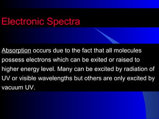 Uv visible Spectroscopy | PPT | Chemistry | Science