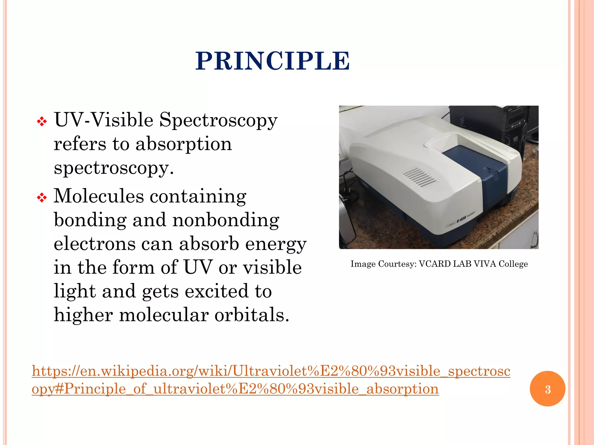 UV-Visible spectroscopy | PDF