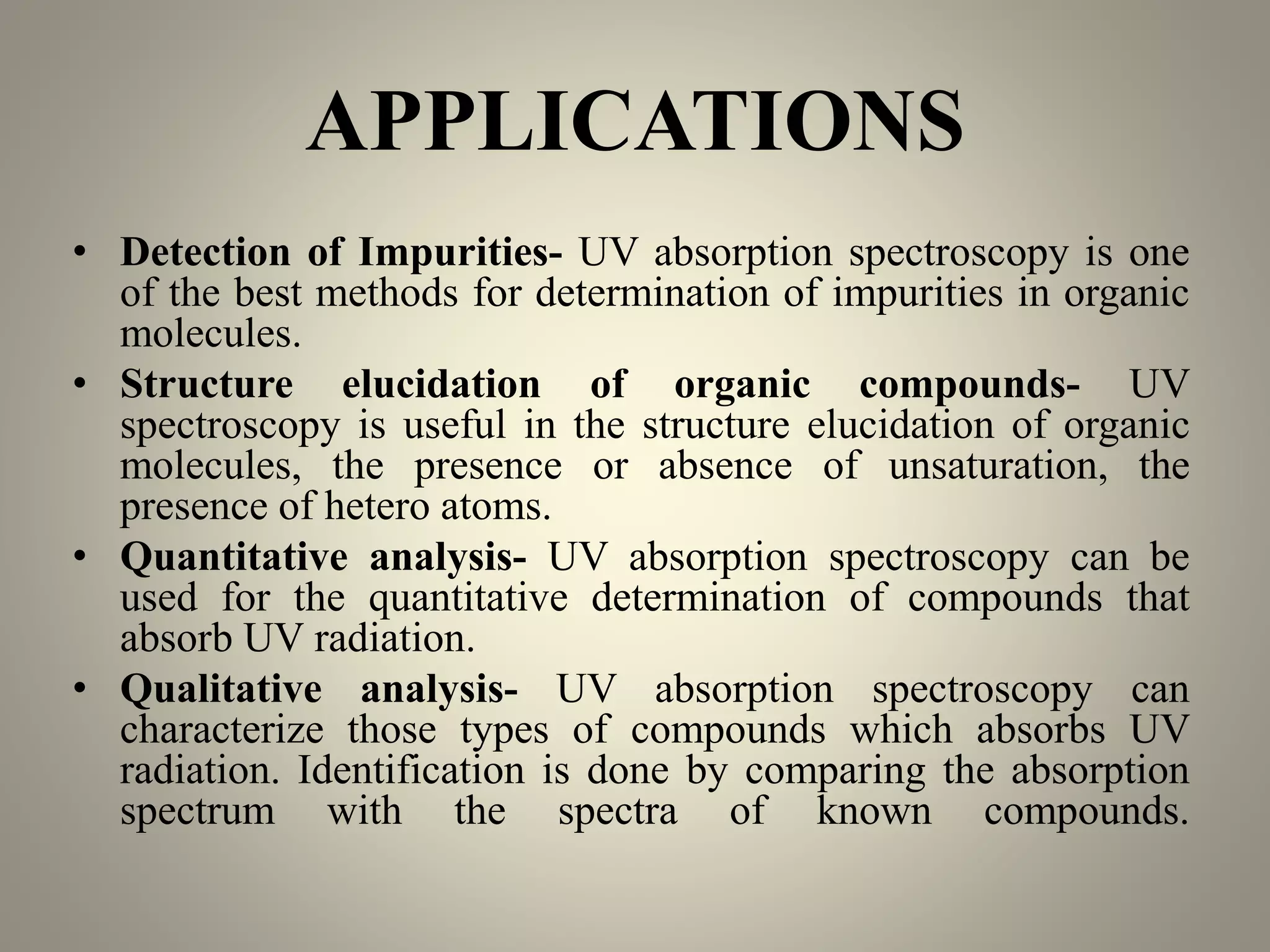 UV-Visible spectroscopy | PPTX