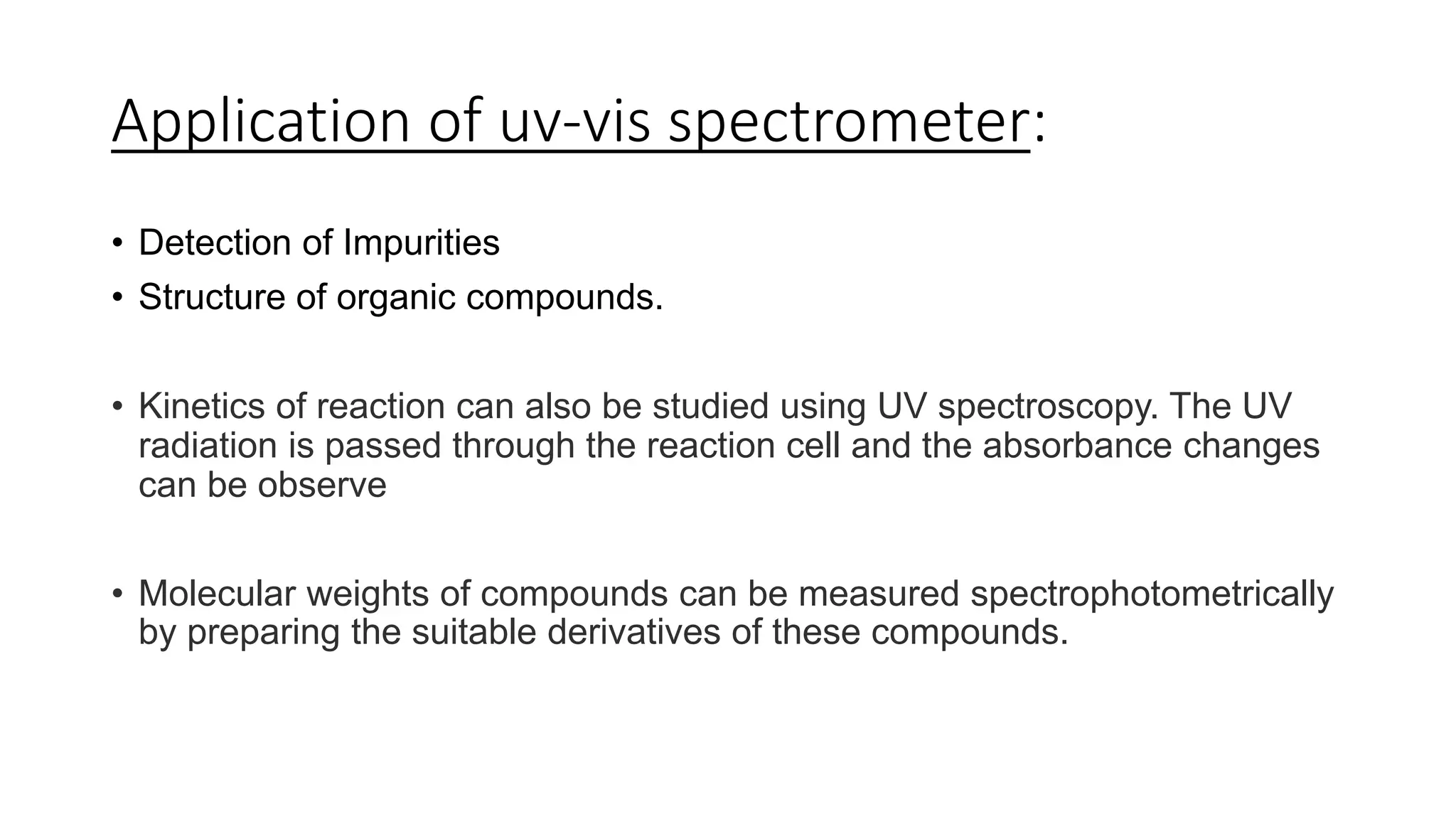 Uv Visible Spectroscopy Ppt