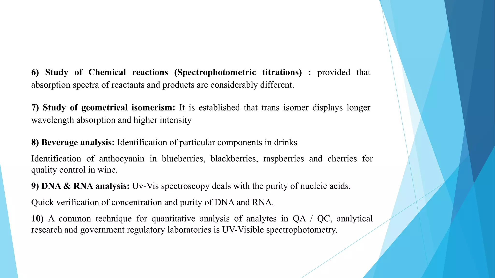 UV Visible Spectroscopy | PPTX