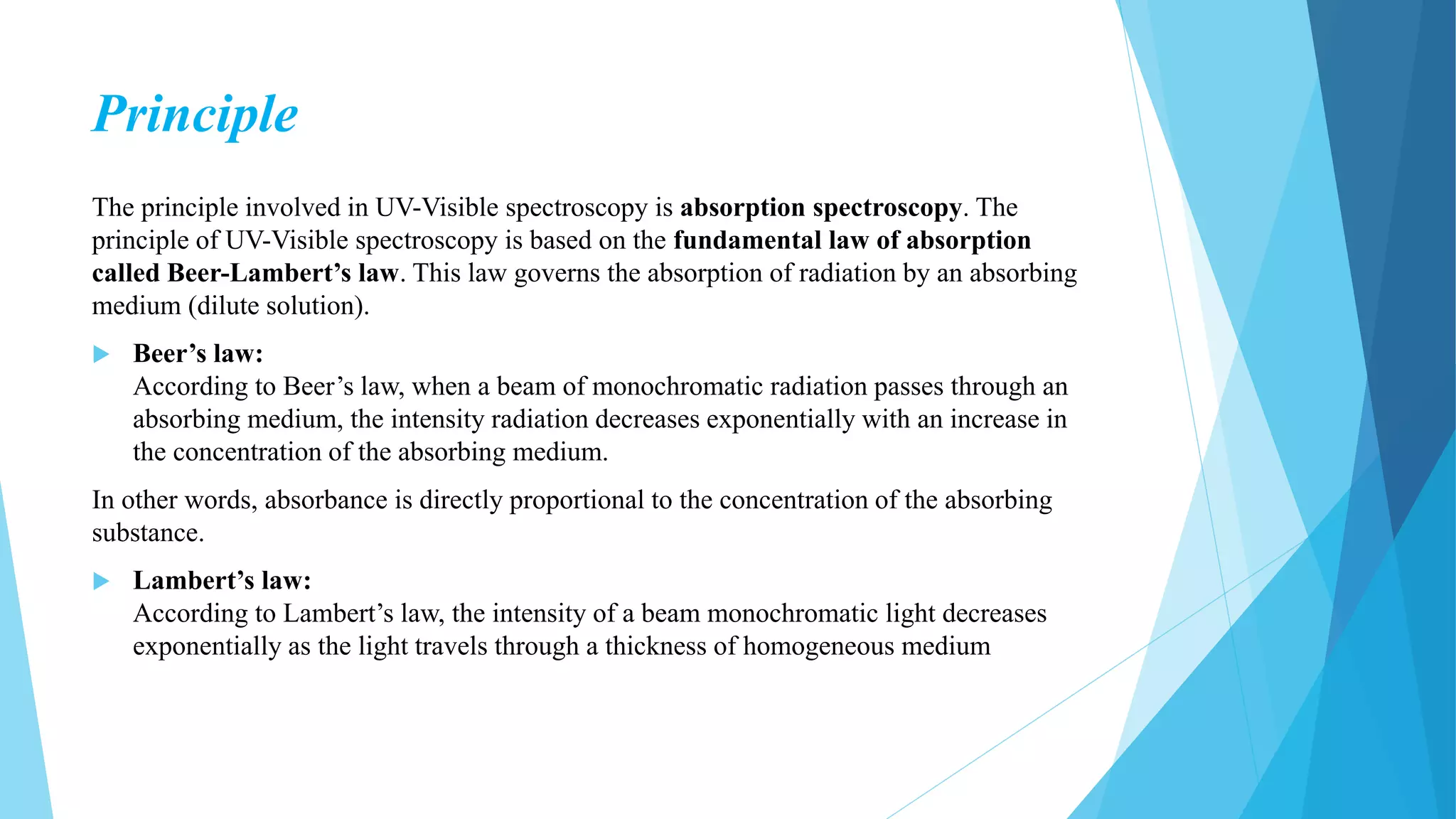 UV Visible Spectroscopy | PPTX