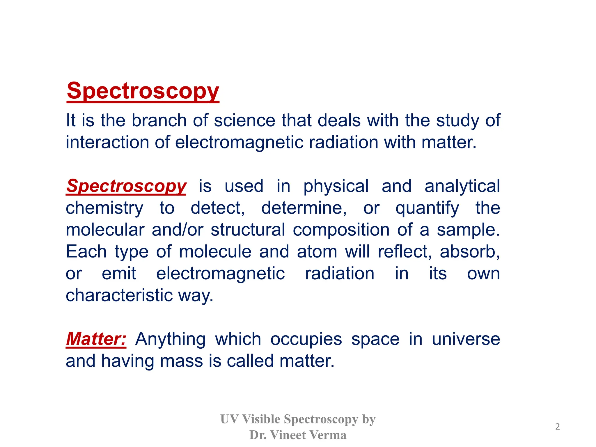 Uv Visible Spectroscopy Pptx