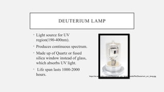 UV-VISIBLE SPECTROSCOPY. power point presentation | PPTX