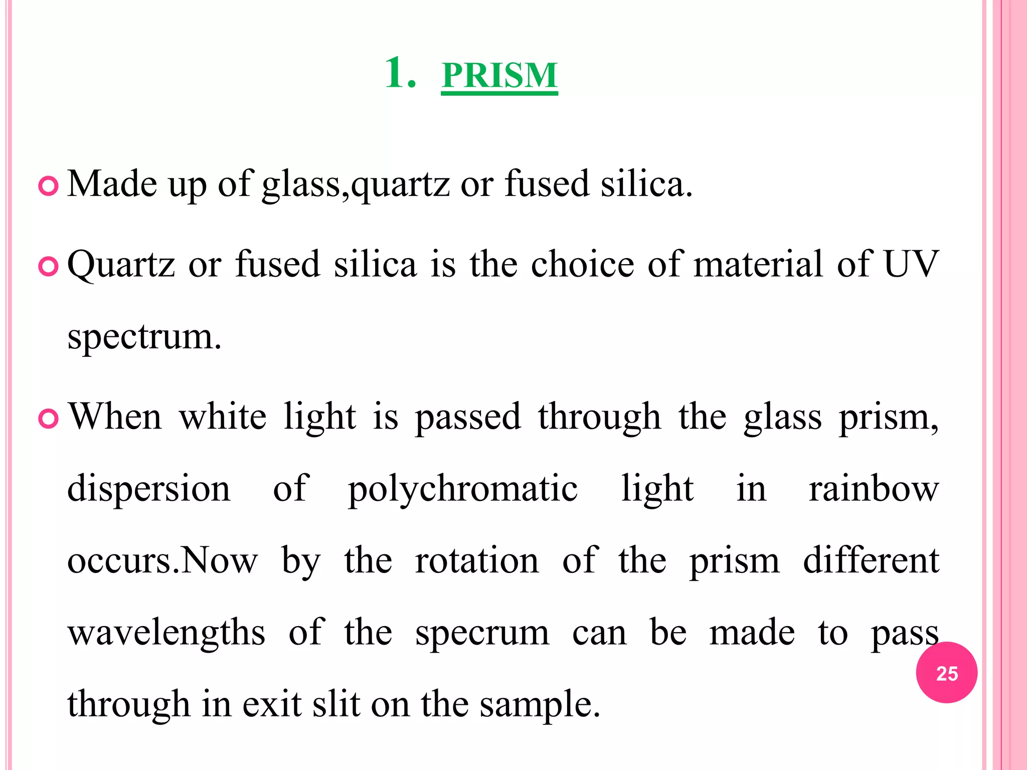 Uv visible spectroscopy-instrumentation | PPTX