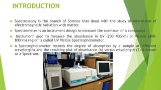 UV-VISIBLE SPECTROSCOPY INSTRUMENTATION.pptx