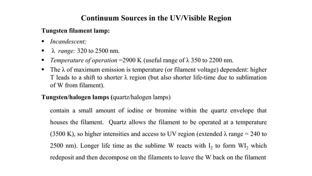 UV visible spectroscopy principles and instrumentation | PDF ...