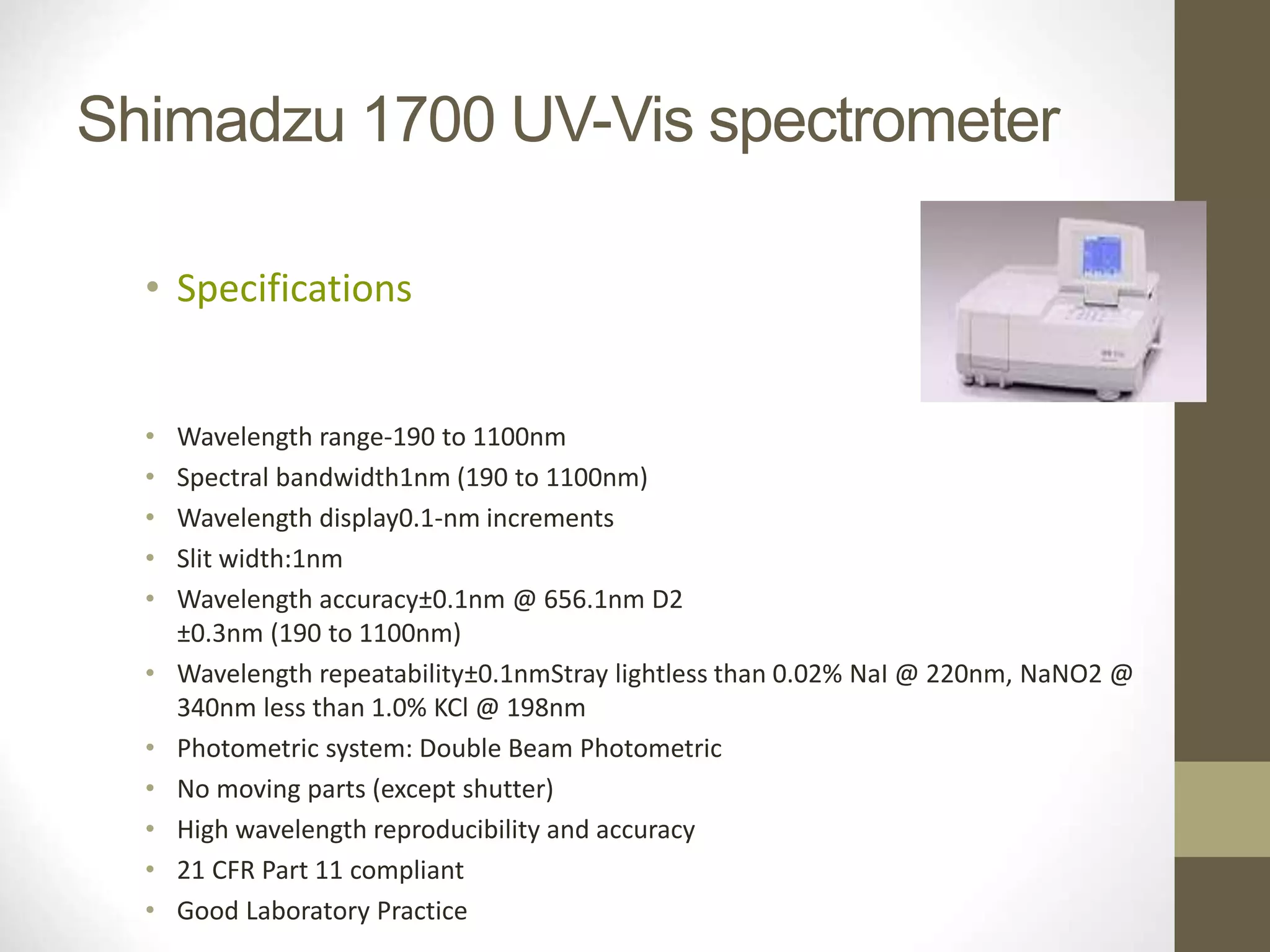 UV-VIS SPECTRO final.ppt