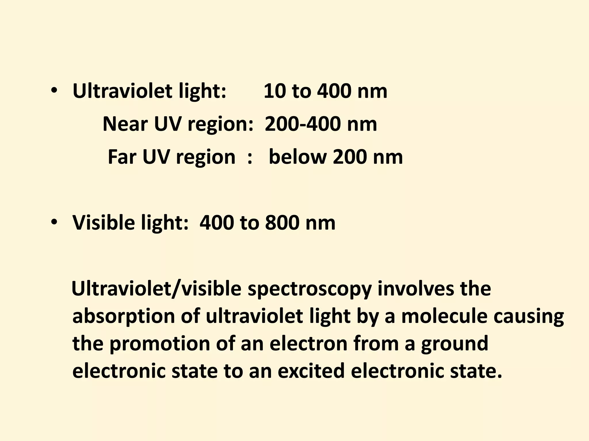 Uv vis spectroscopy- part-1 | PPT