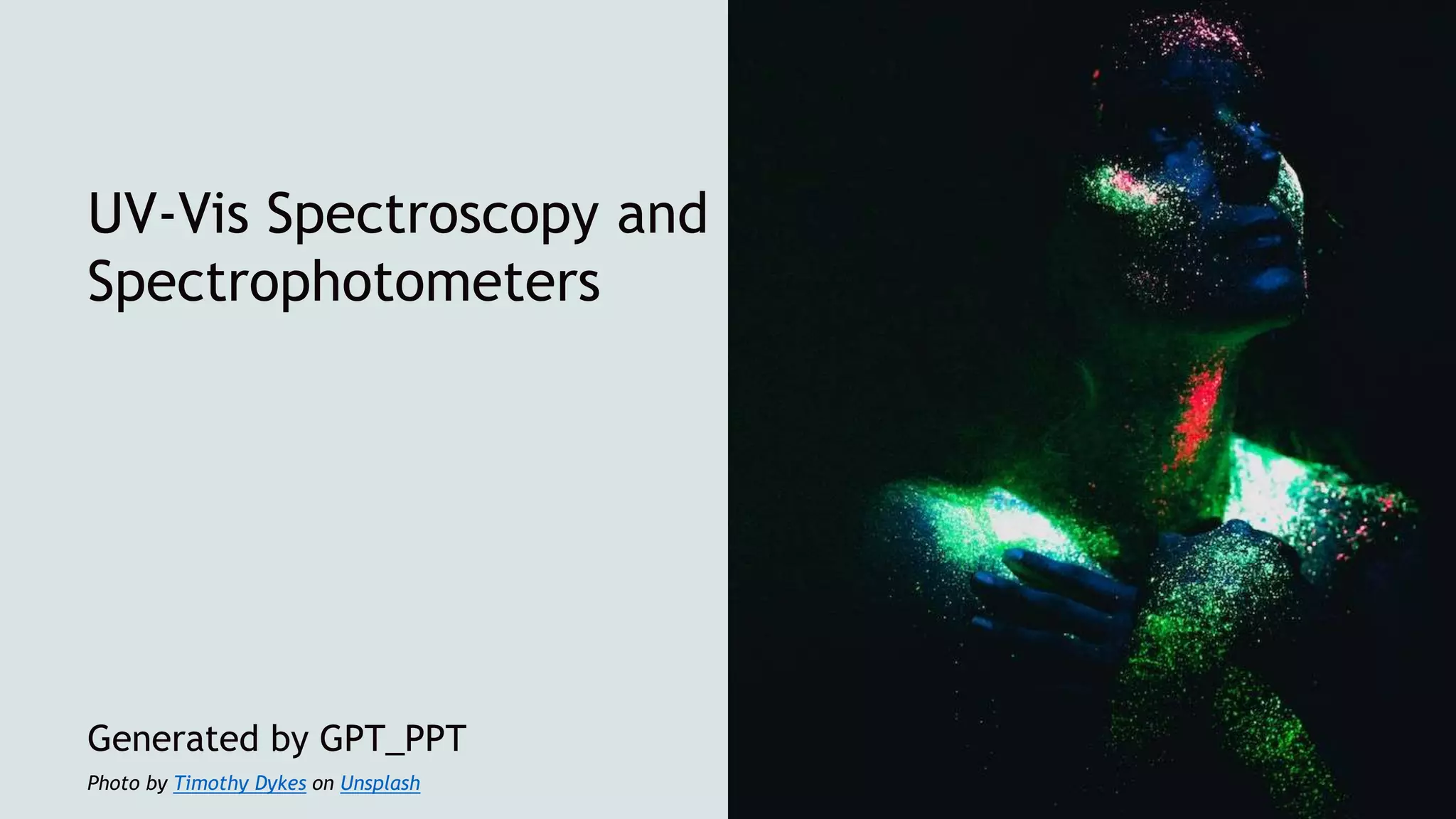 UV-Vis spectroscopy and spectrophotometers.pptx