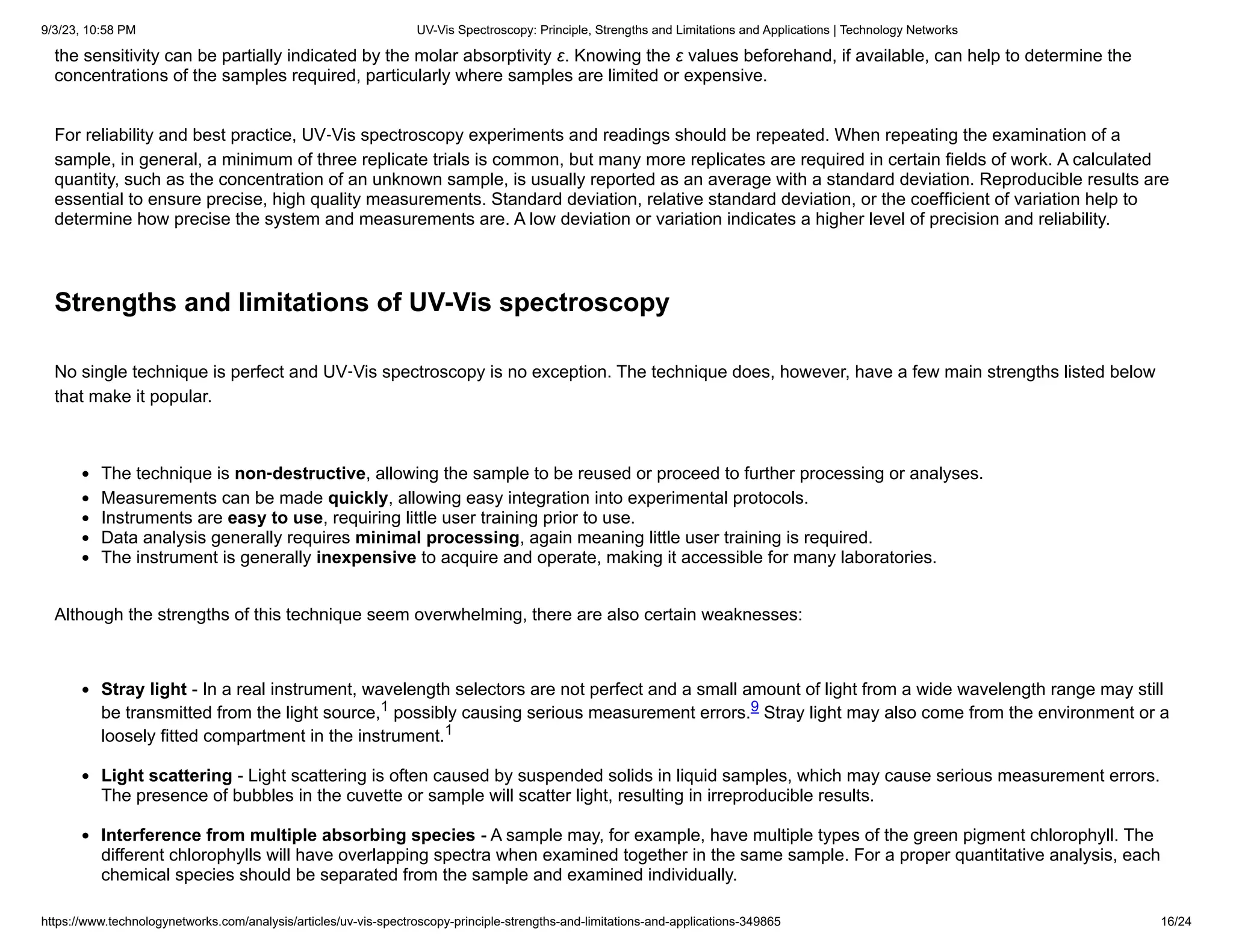 UV-Vis Spectroscopy_ Principle, Strengths and Limitations and ...