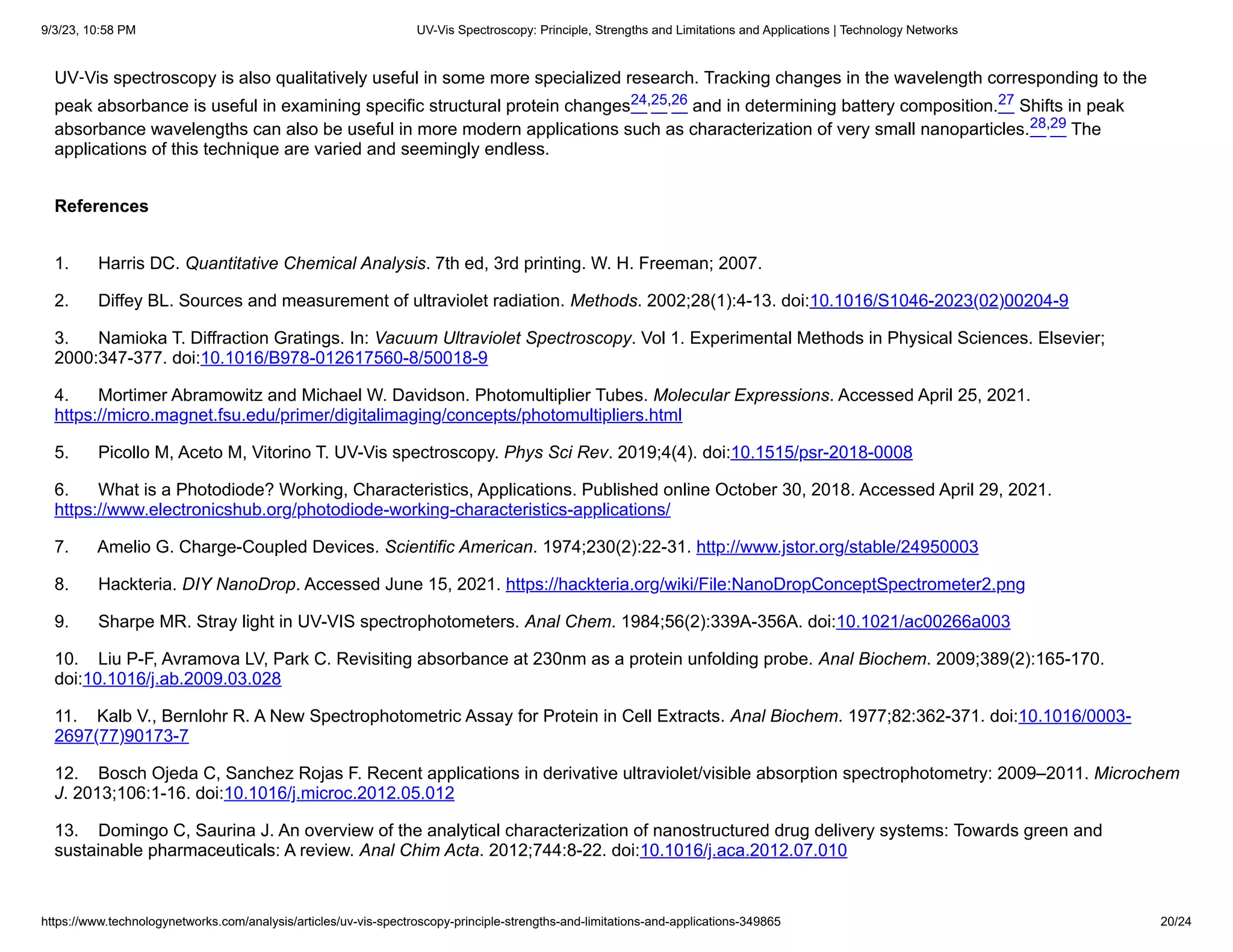 UV-Vis Spectroscopy_ Principle, Strengths and Limitations and Applications _ Technology Networks.pdf