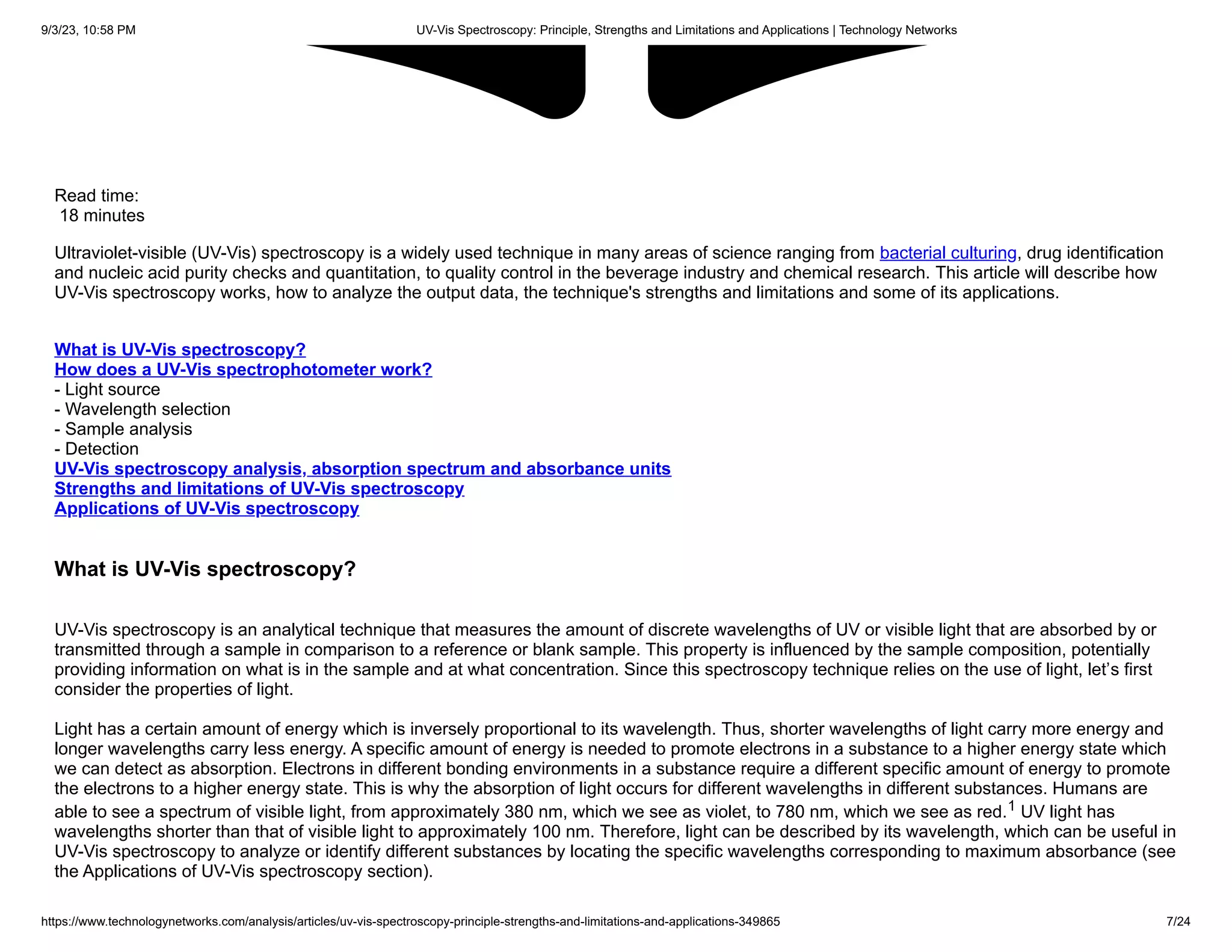 UV-Vis Spectroscopy_ Principle, Strengths and Limitations and ...