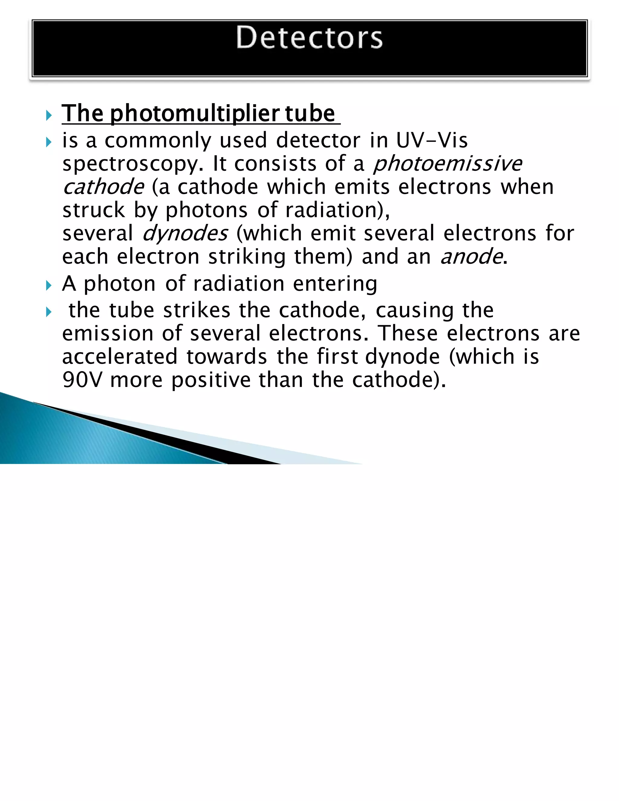 UV SPECTROSCOPY AND INSTRUMENTATION | PDF
