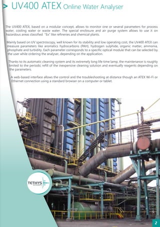 UV400-ATEX online water analyser-tethys datasheet | PDF