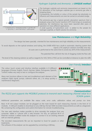 UV400-ATEX online water analyser-tethys datasheet | PDF