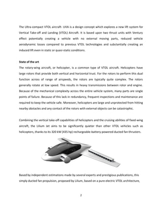 Ultra-compact VTOL aircraft- UVA for civil and military applications | PDF