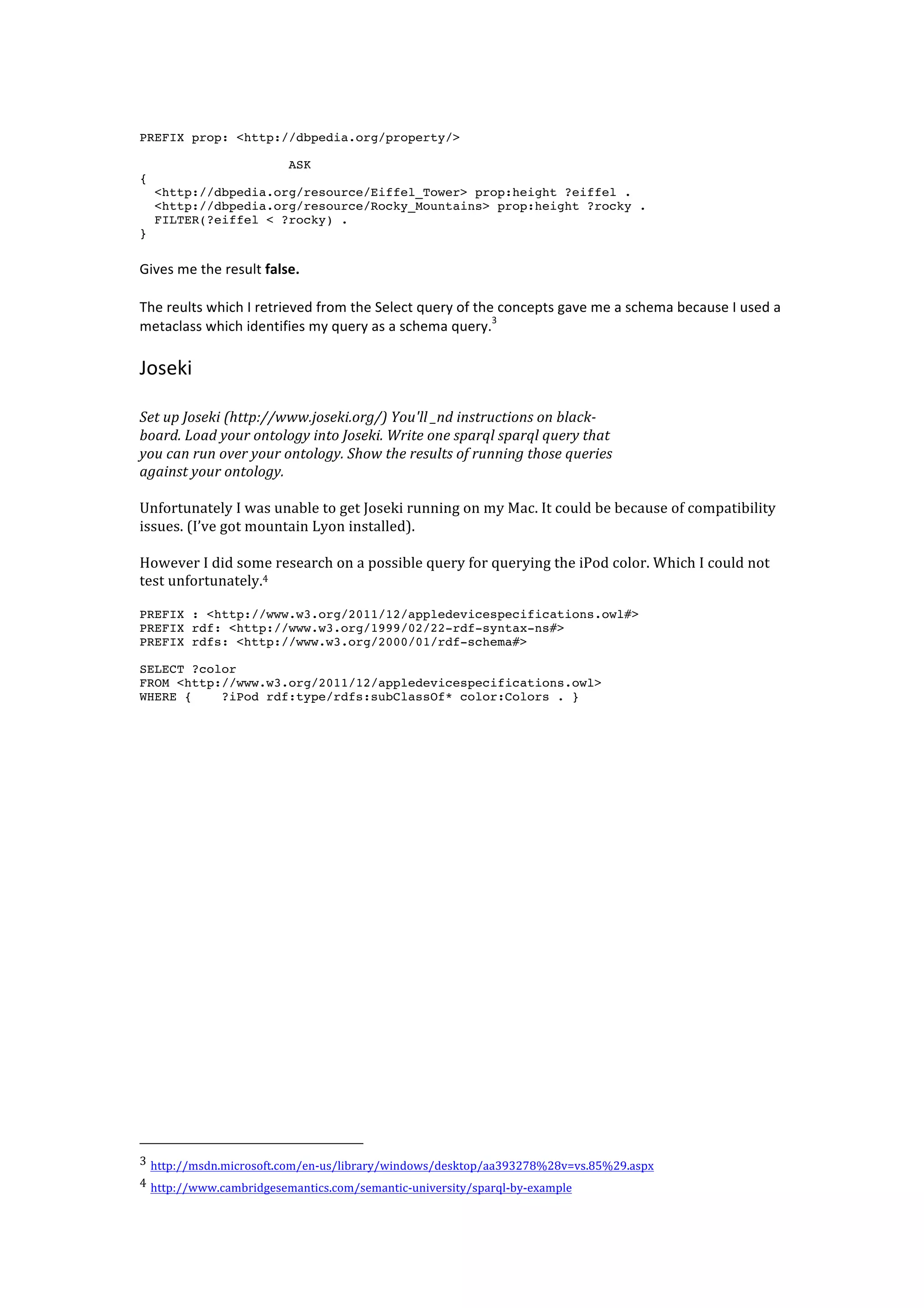 Semantic web assignment 2 | PDF