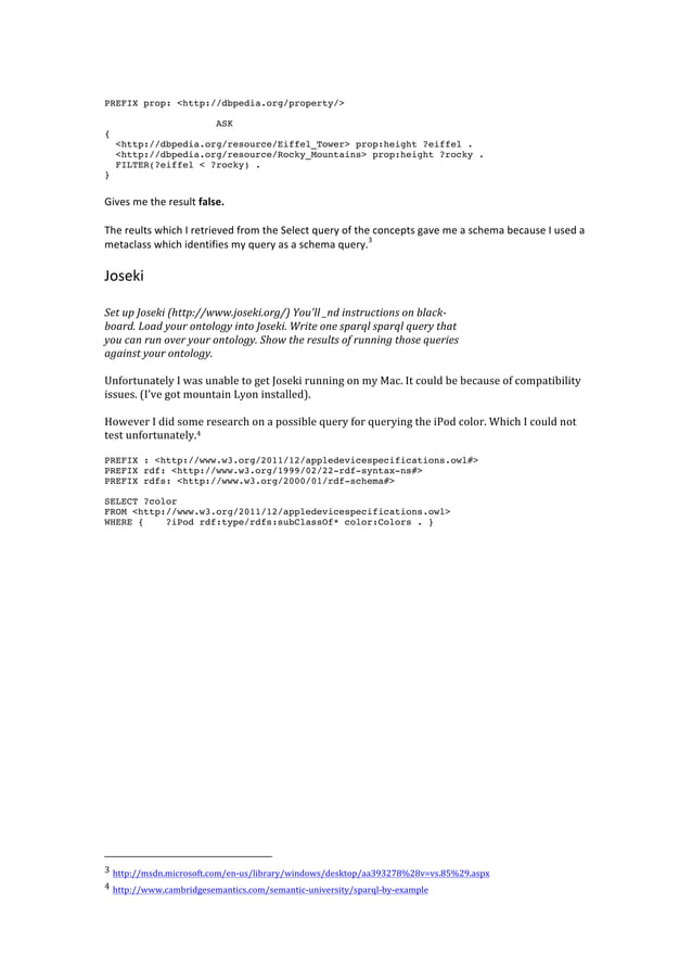 Semantic web assignment 2 | PDF