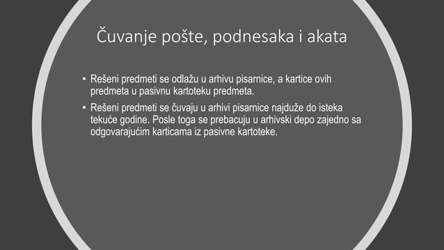 Čuvanje i odlaganje pošte, podnesaka i akata.pptx