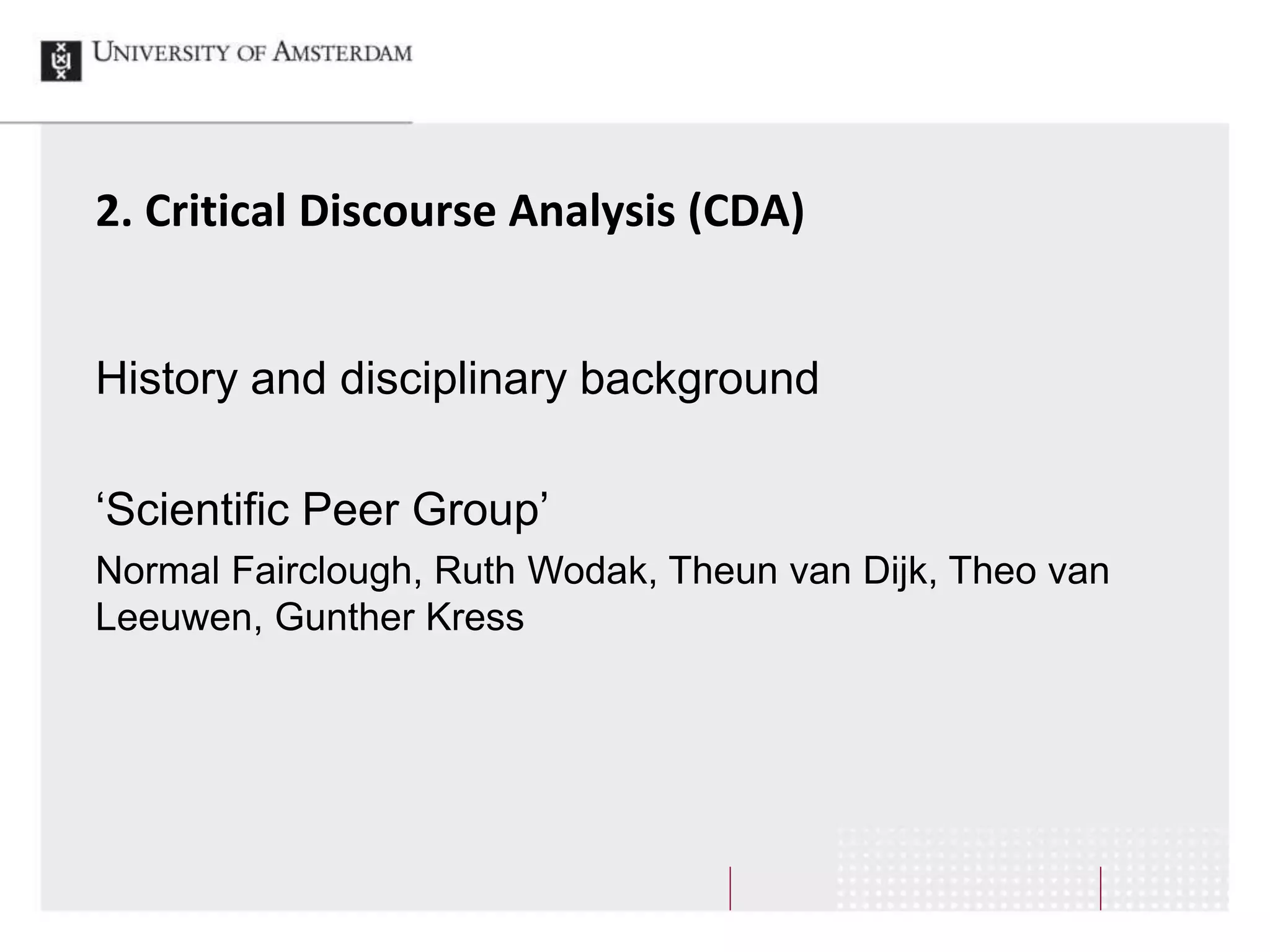 Forms of discourse analysis | PPT