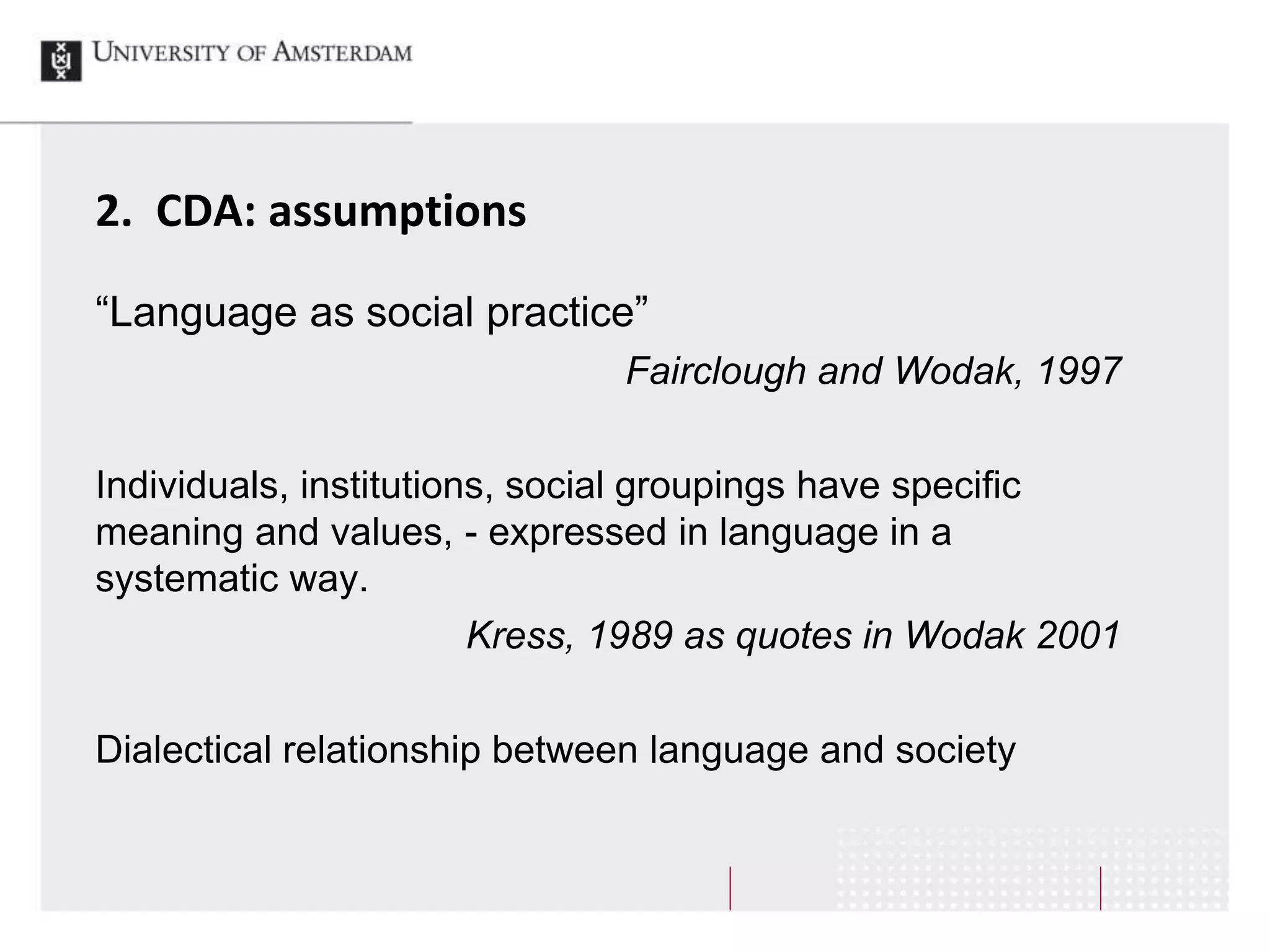 Forms of discourse analysis | PPT