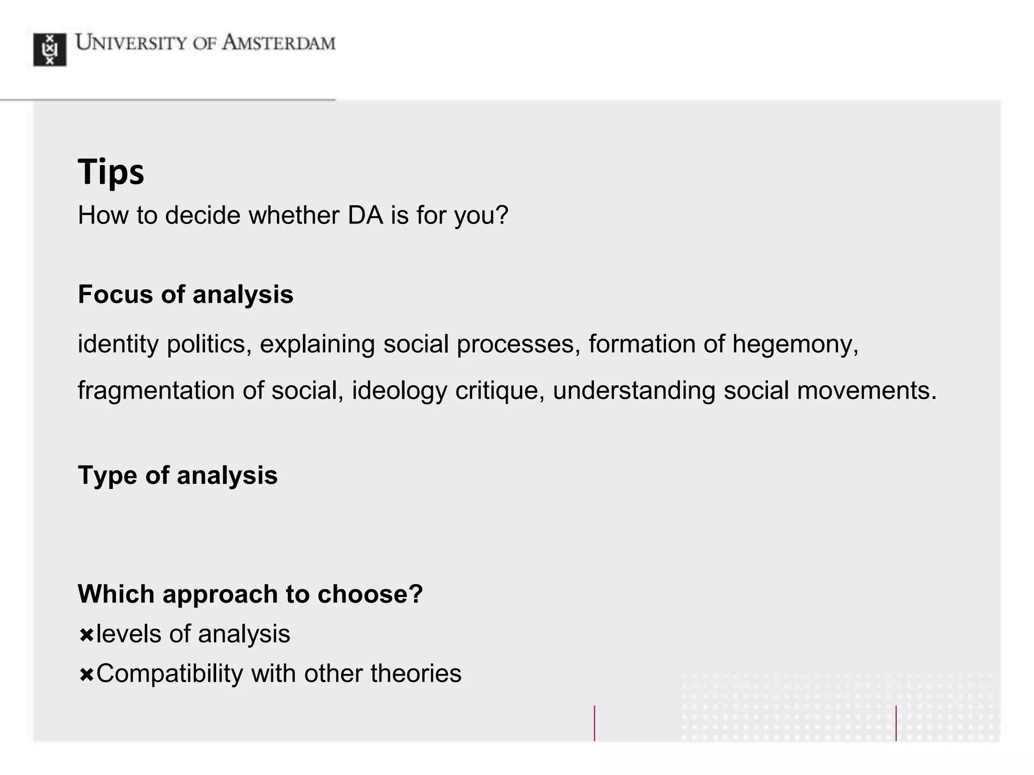 Forms of discourse analysis | PPT