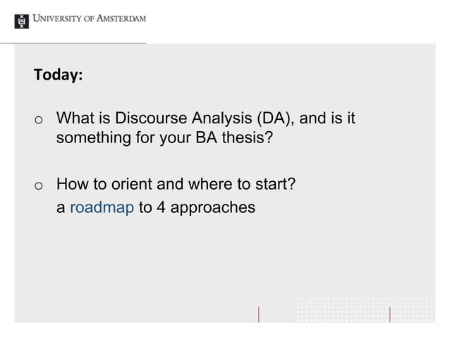 Forms of discourse analysis | PPT
