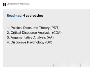 Forms of discourse analysis | PPT