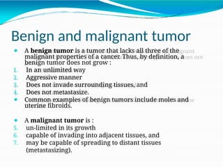 Neoplasia, oncology, tumor, 78449464694646 | PPTX