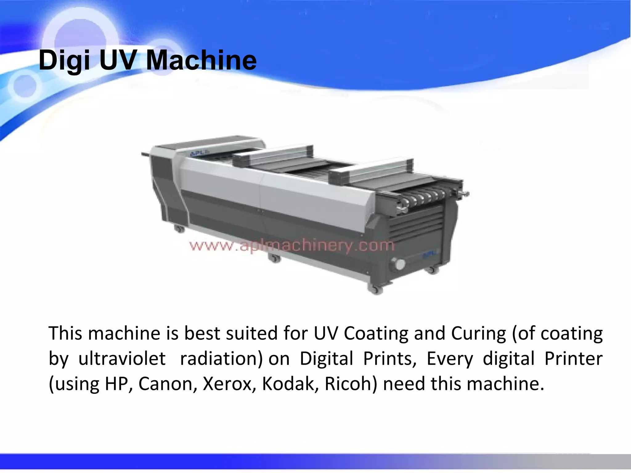 UV Coating & Curing System | PPT