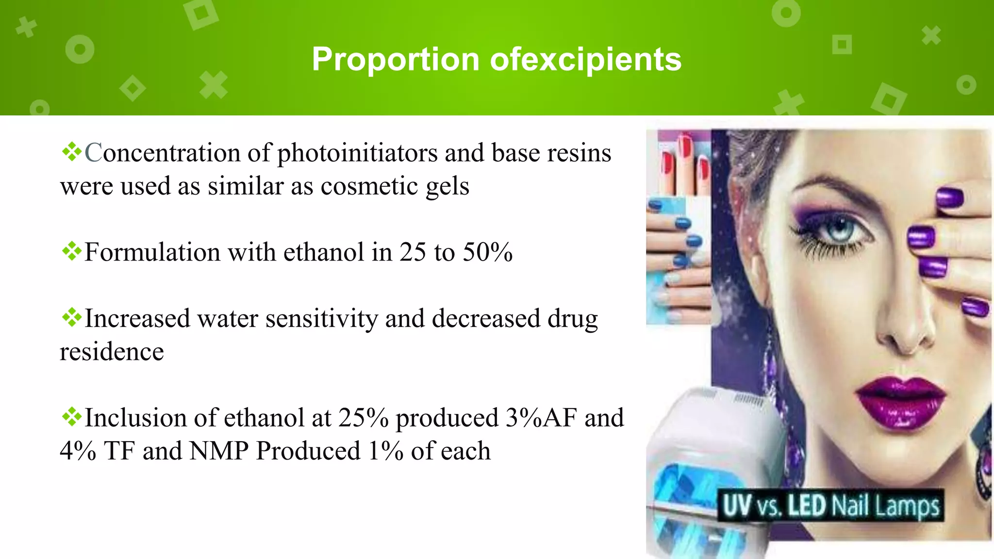 Uv Curable gel formulations | PPTX